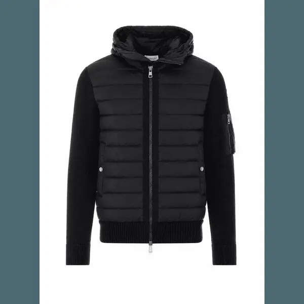 Moncler Logo Tricot Cardigan - Black