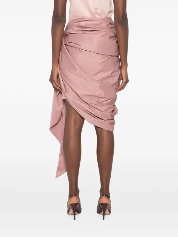 Chloé Draped Silk Mini Skirt