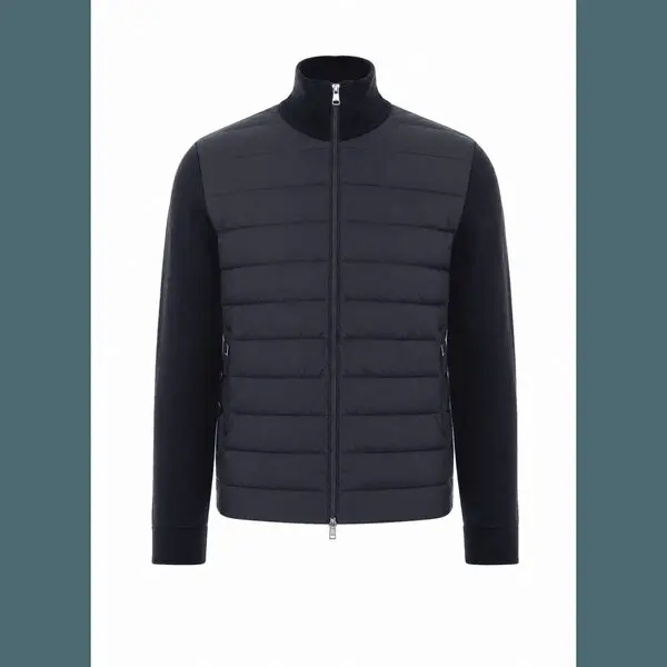 Moncler Logo Tricot Cardigan - Blue