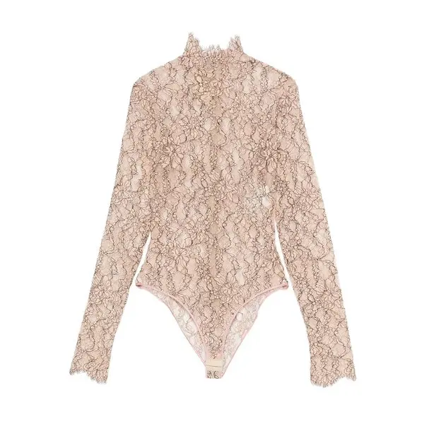Valentino Garavani Floral Lace Bodysuit - Cream