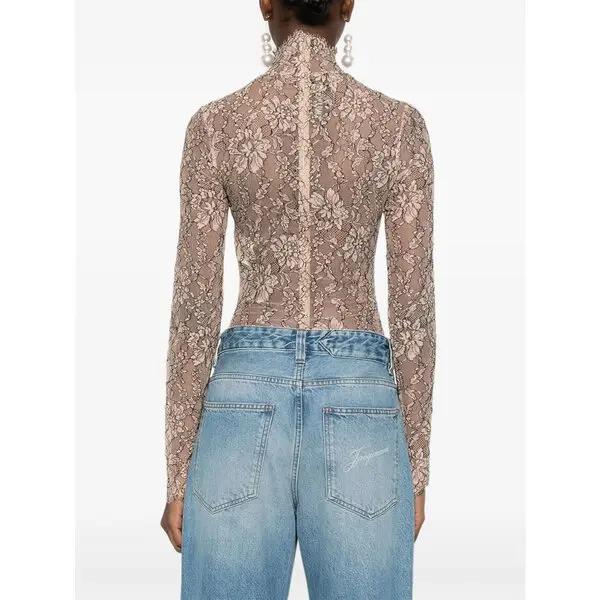 Valentino Garavani Floral Lace Bodysuit - Cream