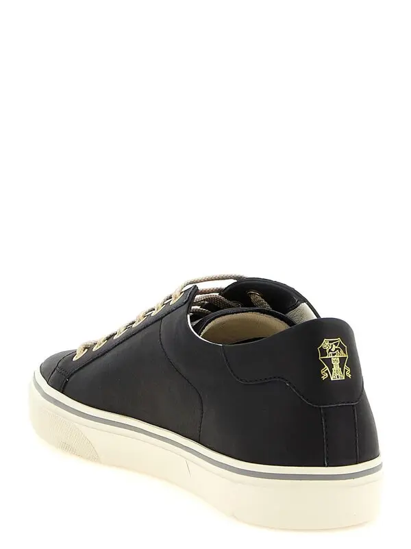 Brunello Cucinelli Leather Sneakers - Black