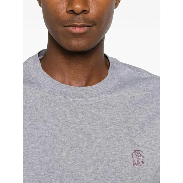 Brunello Cucinelli Grey T-shirts & Vests T-shirts