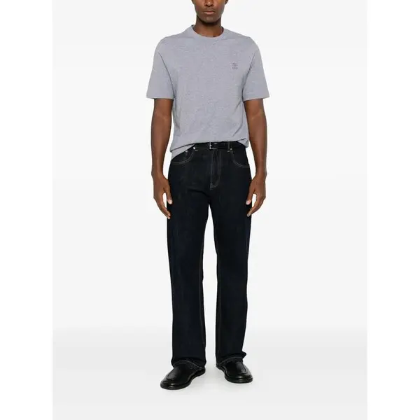 Brunello Cucinelli Grey T-shirts & Vests T-shirts