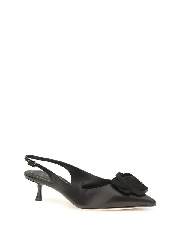 ROGER VIVIER Rose Vivier Slingback Pumps