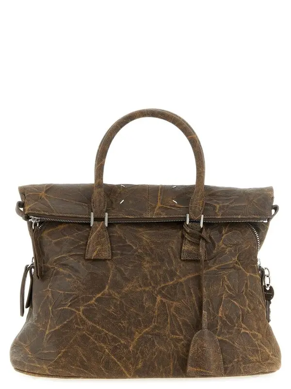 MAISON MARGIELA 5ac Soft' Medium Shoulder Bag - Brown