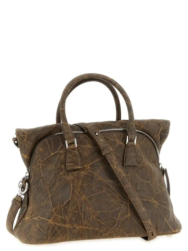 MAISON MARGIELA 5ac Soft Medium Shoulder Bag - Brown
