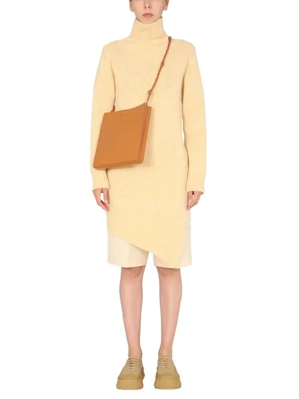 JIL SANDER Long Asymmetric Sweater - Yellow