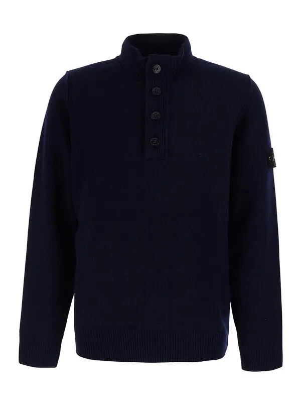 Stone Island Wool High-neck Sweater - Multicolor