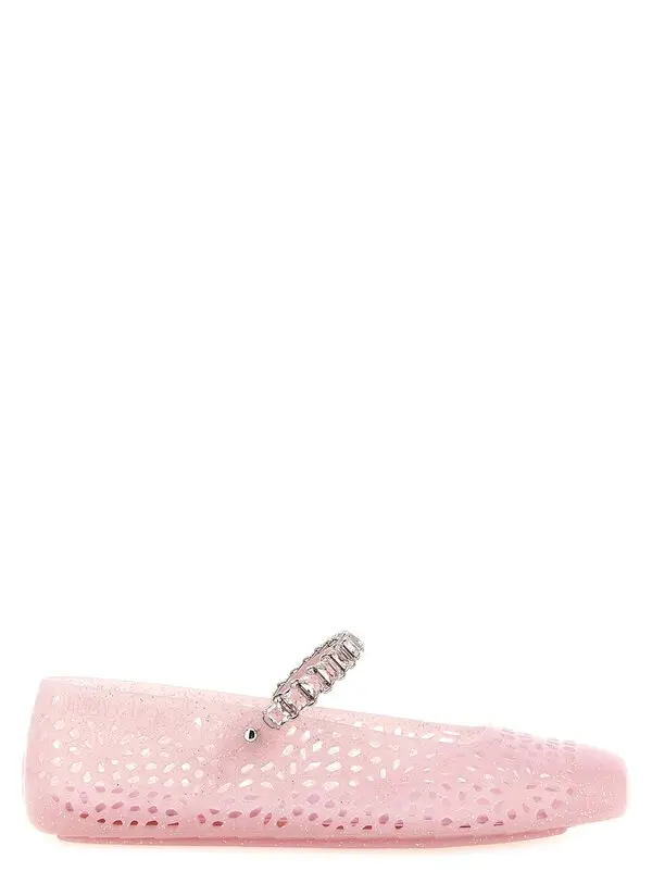 JIMMY CHOO Jelly Ballet Flats - Pink