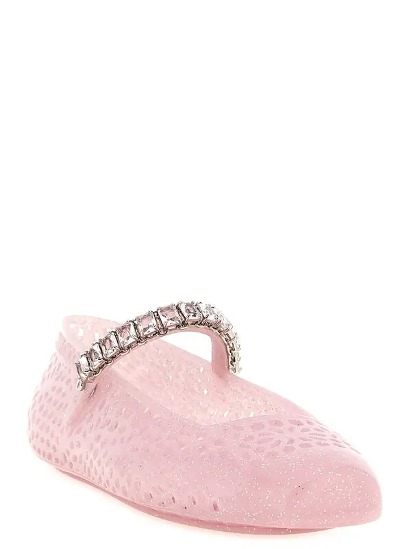 JIMMY CHOO Jelly Ballet Flats - Pink