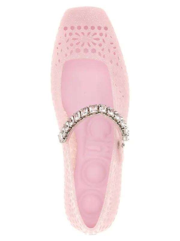 JIMMY CHOO Jelly Ballet Flats - Pink