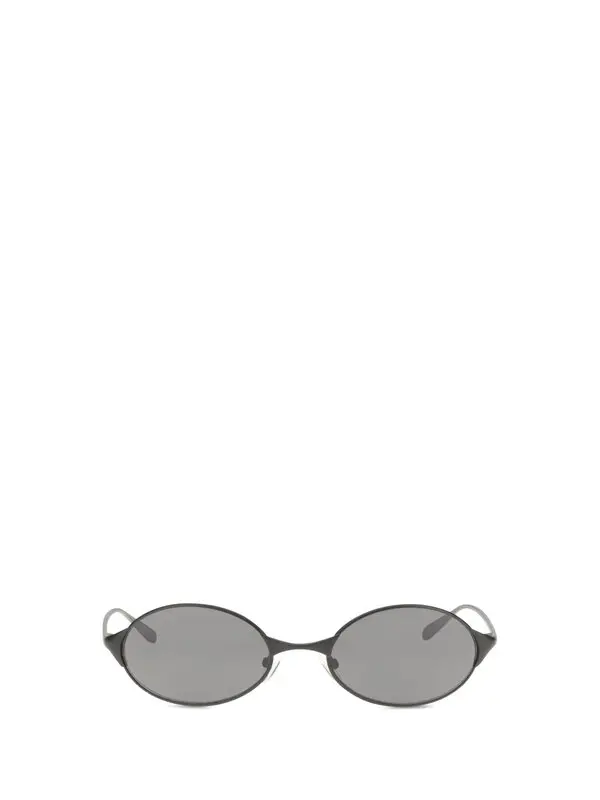 Alexander McQueen Neo Oval Sunglasses - Gray