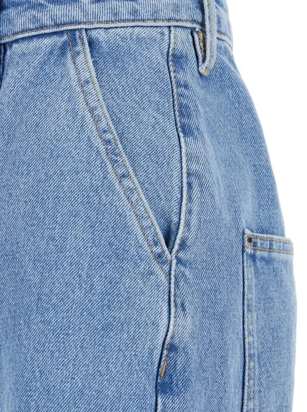 ROTATE BY BIRGER CHRISTENSEN Denim Jeans With Central Stitching - Multicolor