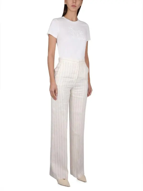 Max Mara Logo Embroidery T-shirt - White