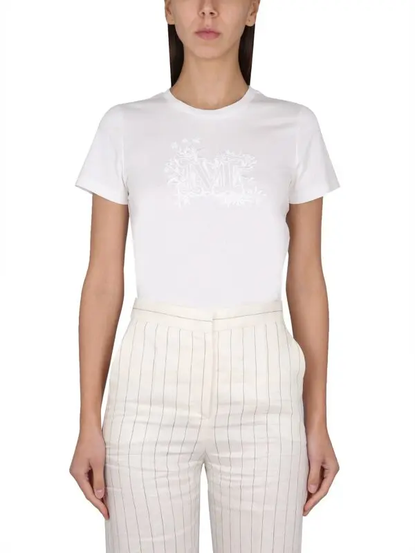 Max Mara Logo Embroidery T-shirt