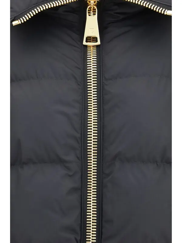 Balmain Padded High-neck Jacket