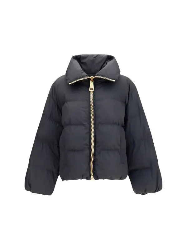 Balmain Padded High-neck Jacket - Black