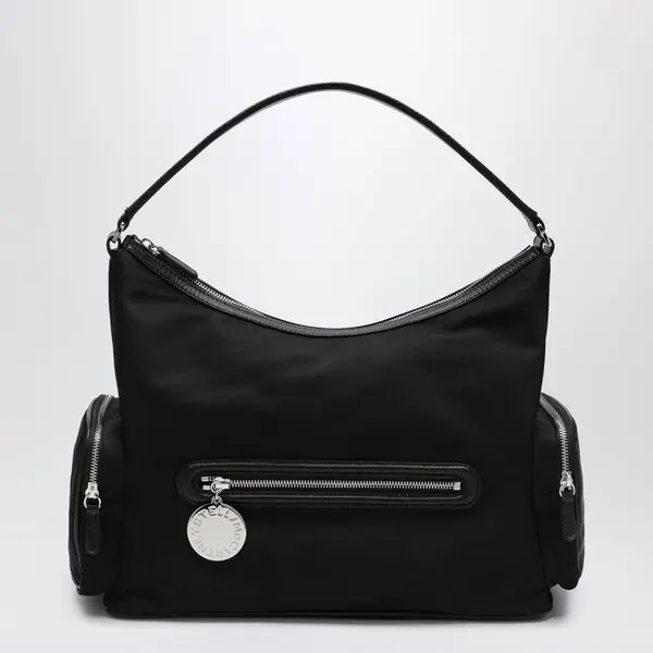 Stella McCartney Dartmoor Shoulder Bag In Econyl, Ultra - Black