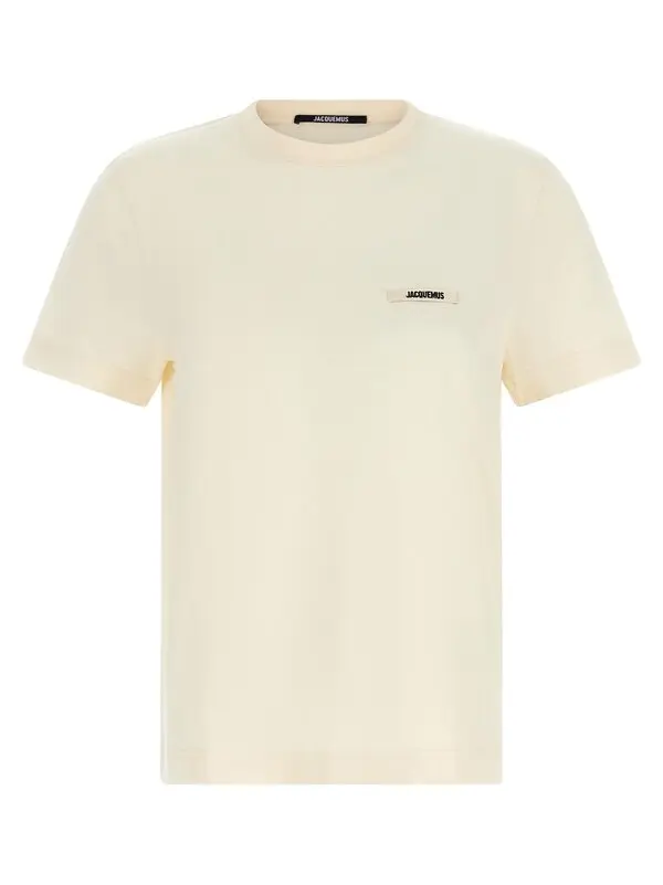 Jacquemus Le T-shirt Gros-grain' T-shirt - Cream