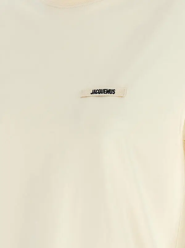 Jacquemus Le T-shirt Gros Grain - Cream