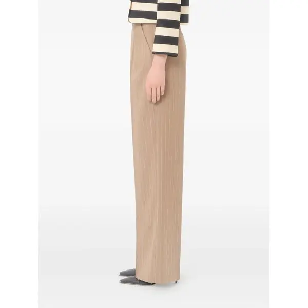 Valentino Garavani Neutrals Trousers Straight Trousers