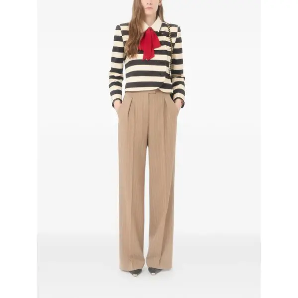 Valentino Garavani Neutrals Trousers Straight Trousers