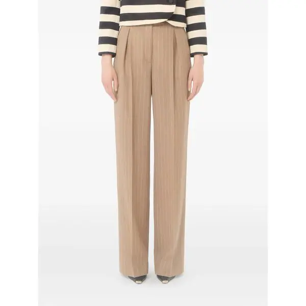 Valentino Garavani Neutrals Trousers Straight Trousers