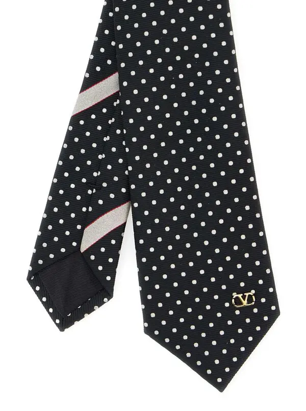 Valentino Garavani Silk Polka Dot Neck Tie - Multicolor