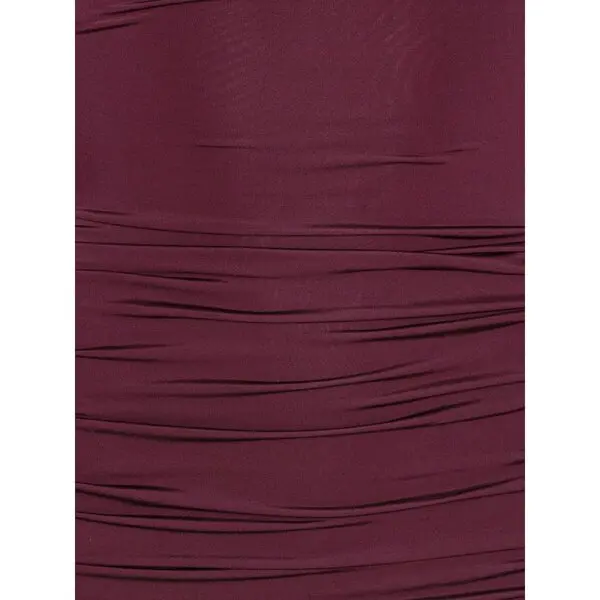 ROTATE BY BIRGER CHRISTENSEN Draped High-neck Mini Dress - Purple