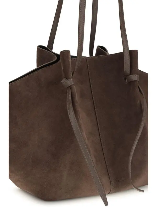Yuzefi Mochi Large Suede Shoulder Bag