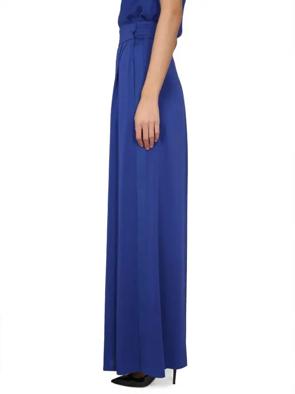 Max Mara Wide Silk Tuxedo Pants