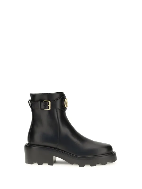 Valentino Garavani Vlogo Signature Ankle Boots - Black