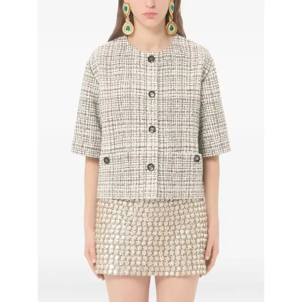Valentino Garavani Neutrals Jackets Tweed Jackets