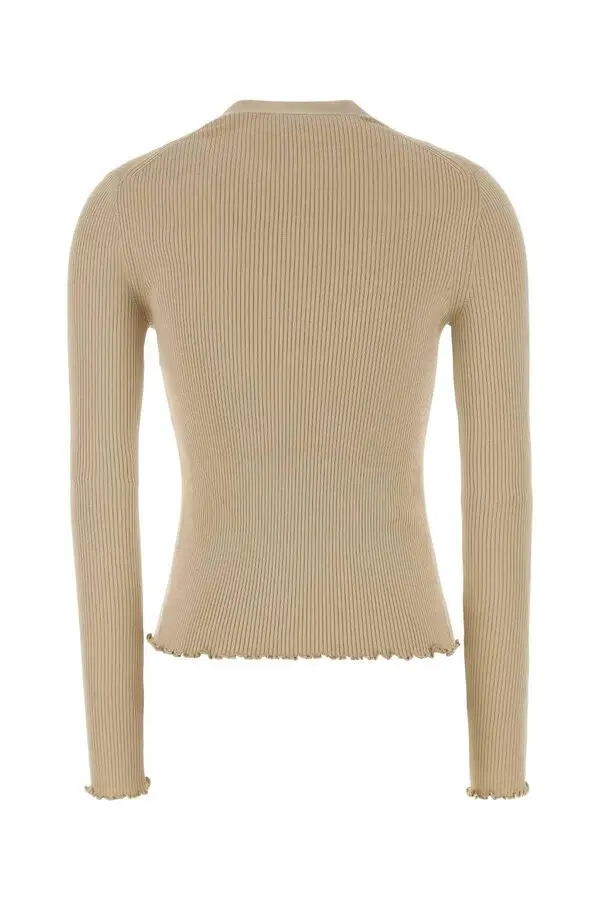 Alaïa Sand Knit Top - Brown