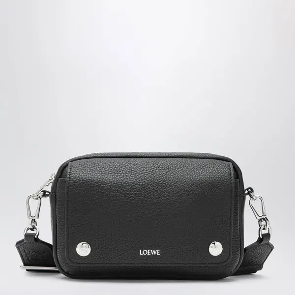Loewe Grained Leather Crossbody Bag - Black