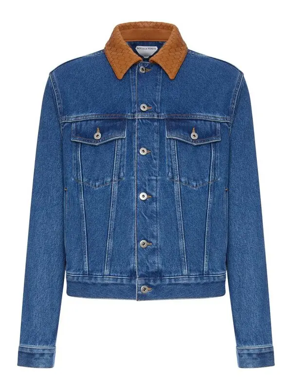 Bottega Veneta Medium Indigo Wash Denim Jacket - Multicolor