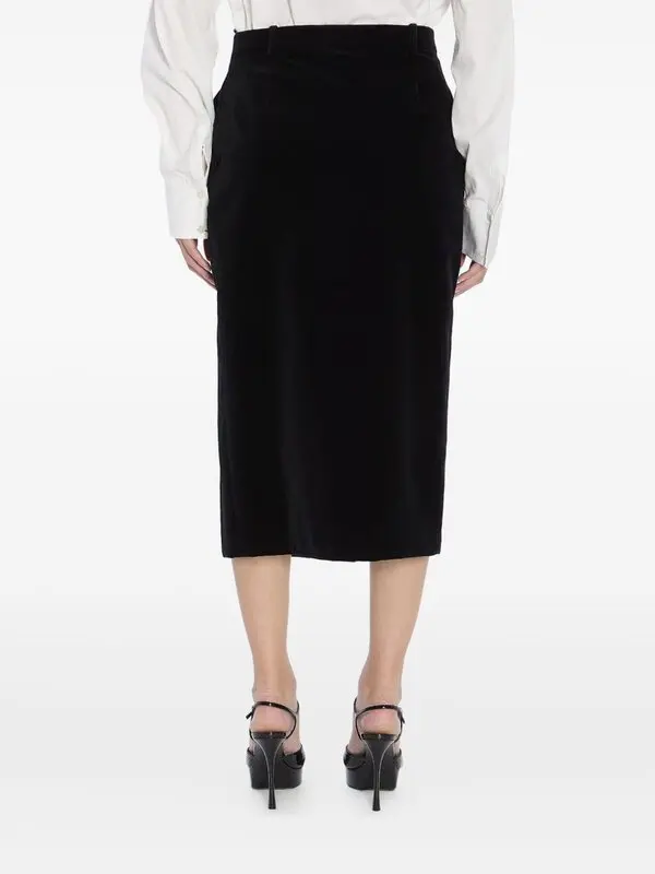 Saint Laurent Wrap Midi Skirt