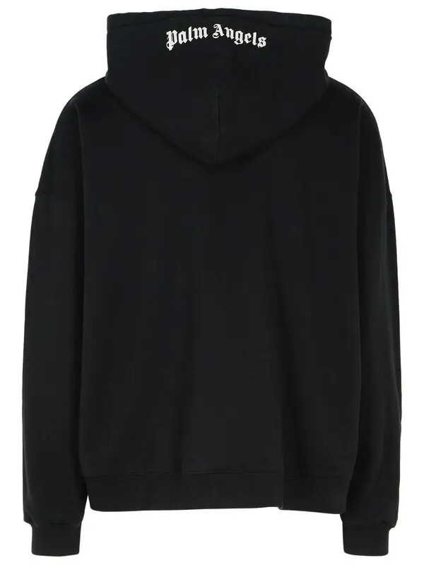 Palm Angels Cotton Sweatshirt - Black