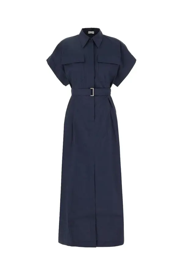 Brunello Cucinelli Belted Shirt Dress