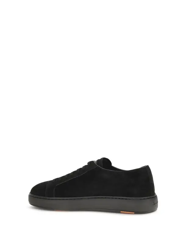 Santoni Suede Sneakers - Black