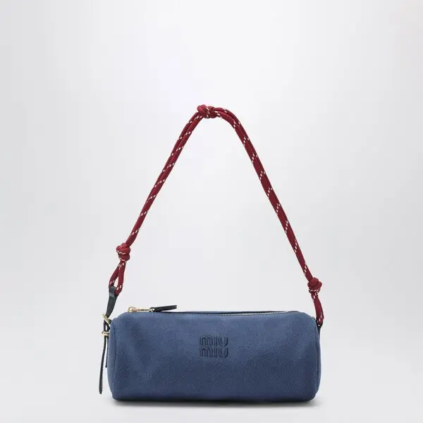 Miu Miu Cotton Gabardine Pouch - Blue