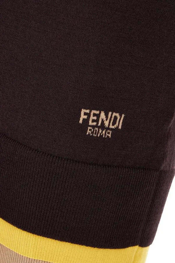 Fendi Long Sleeve Dress - Multicolor