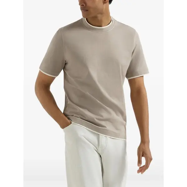 Brunello Cucinelli Grey T-shirts & Vests T-shirts