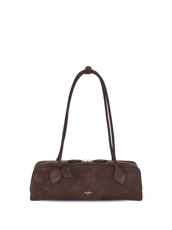 Alaïa Le Teckel Suede Shoulder Bag - Brown