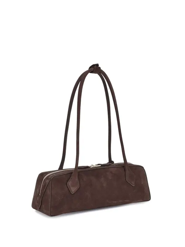 Alaïa Le Teckel Suede Shoulder Bag - Brown
