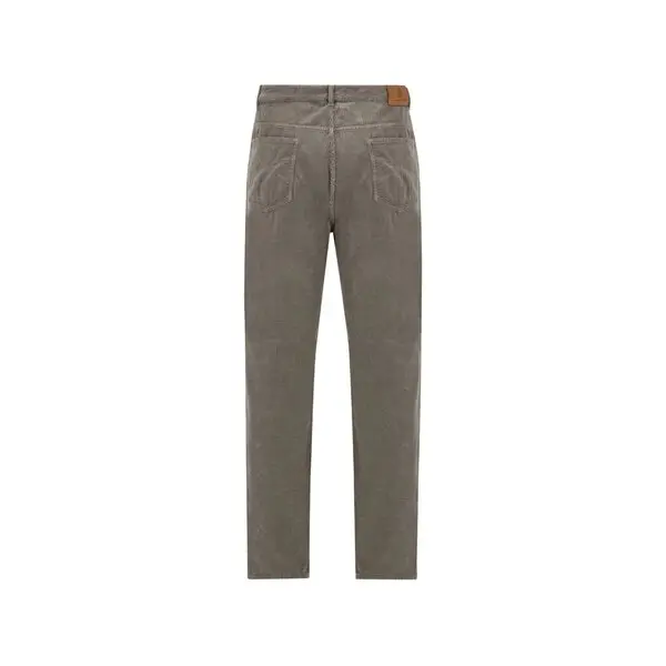 Brunello Cucinelli Grey Trousers Regular & Straight-leg Trousers