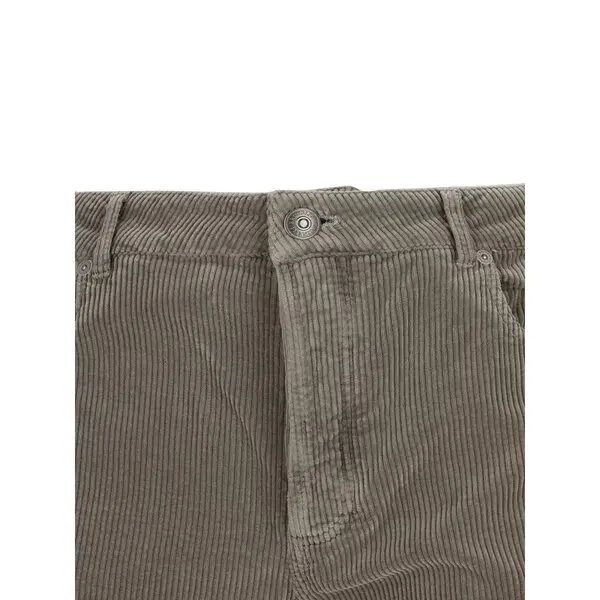Brunello Cucinelli Grey Trousers Regular & Straight-leg Trousers