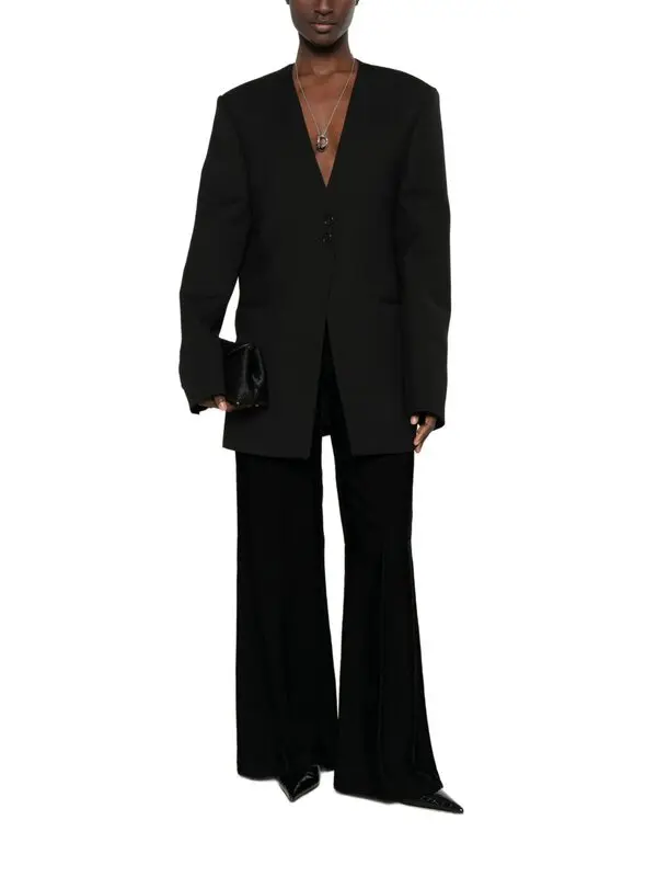 FORTE_FORTE Velvet Flared Trousers - Multicolor