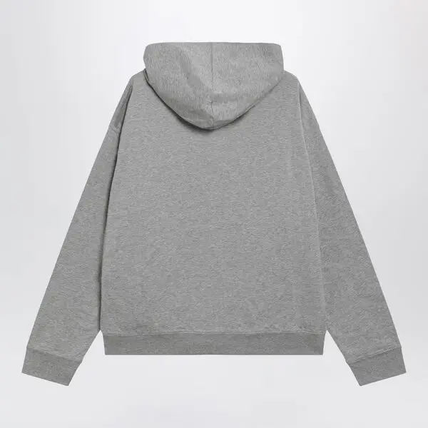 Miu Miu Grey Cotton Zip-up Sweatshirt
